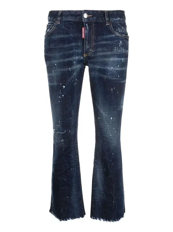 Dsquared2 Cropped Flared Jeans - Blue