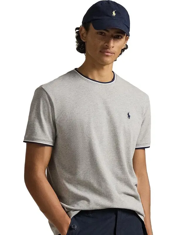 Ralph Lauren Classic Fit Stretch Mesh T-shirt - Andover Heather