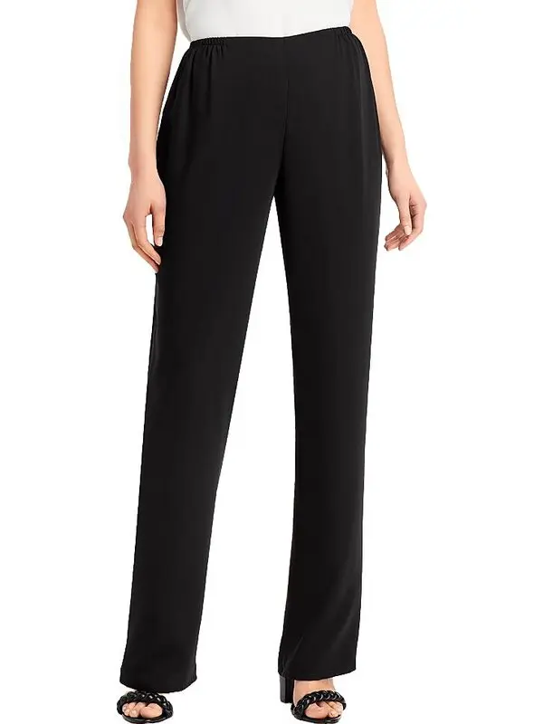 Caroline Rose Straight Leg Pants - Black