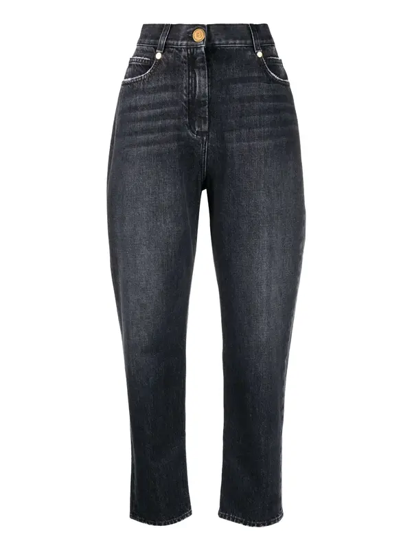 Balmain Low-rise Boyfriend Jeans - Black