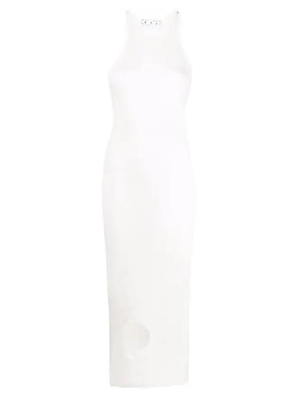 Off-White Meteor Sleeveless Dress - White
