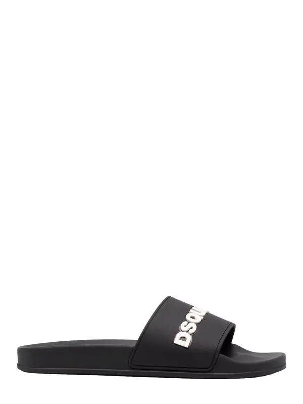 Dsquared2 Embossed Logo Slides - Black
