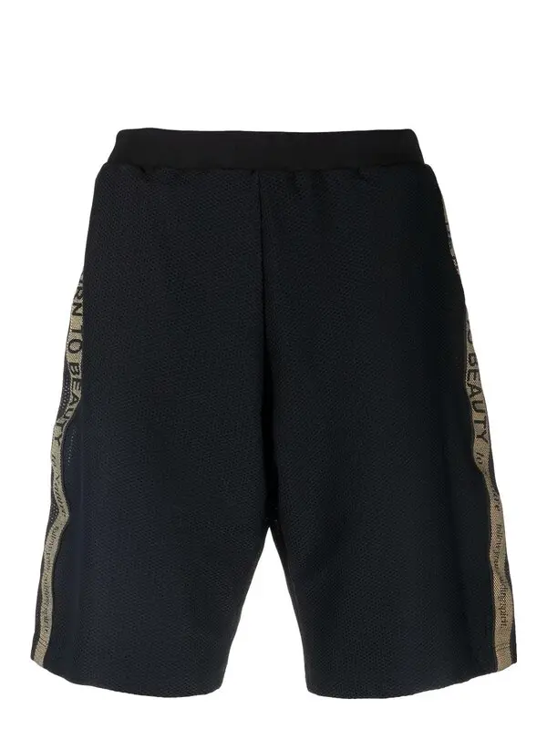 Etro Logo-tape Shorts - Black