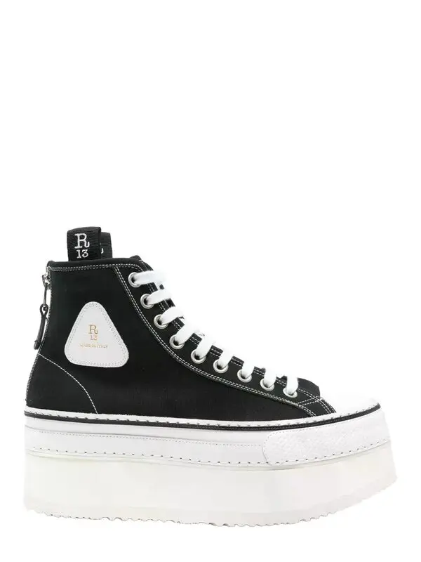 R13 Courtney Platform Sneakers - Black