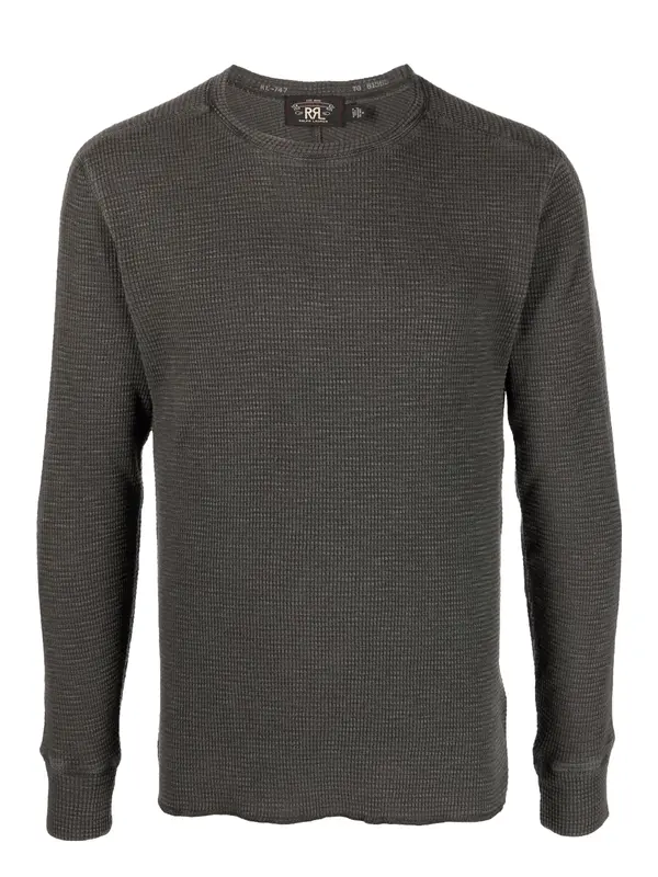 Ralph Lauren Waffle-knit Cotton Jumper - Grey