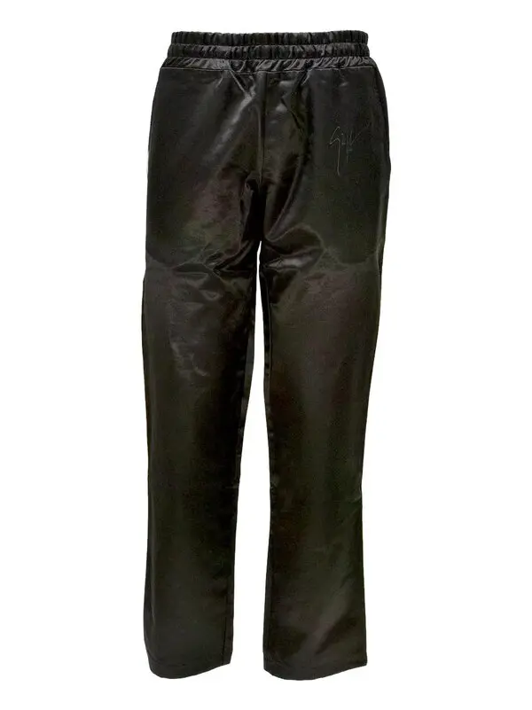 GIUSEPPE ZANOTTI Straight Leg Joggers - Black