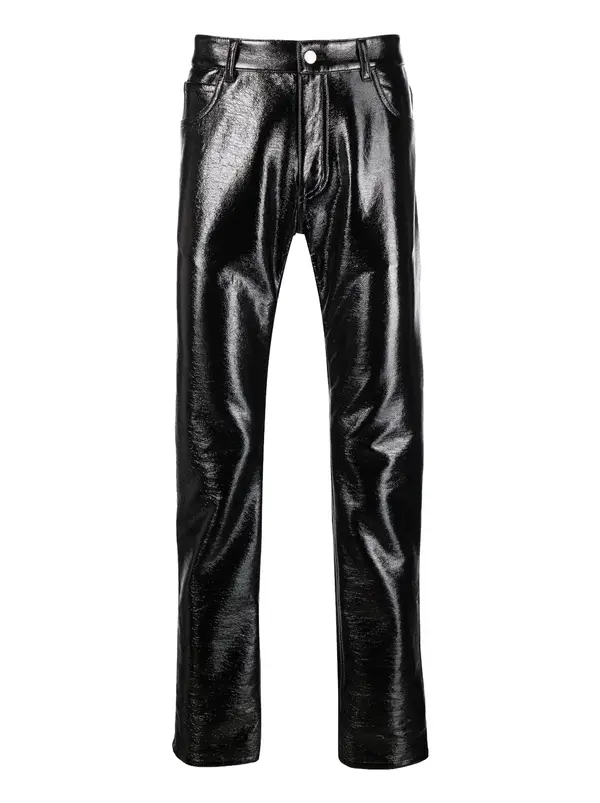 COURREGES Vinyl Trousers - Black