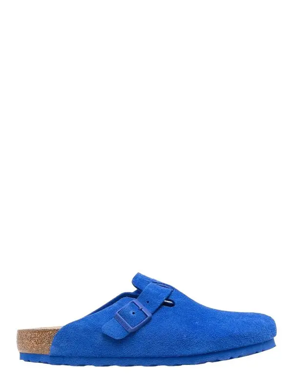 BIRKENSTOCK Boston Suede Sandals - Blue