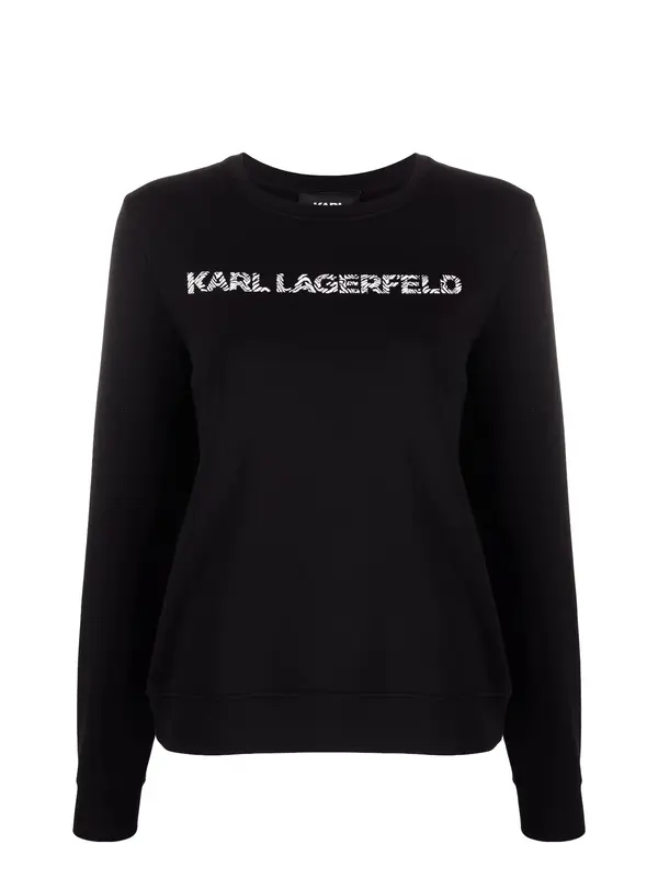 Karl Lagerfeld Logo-print Sweatshirt - Black