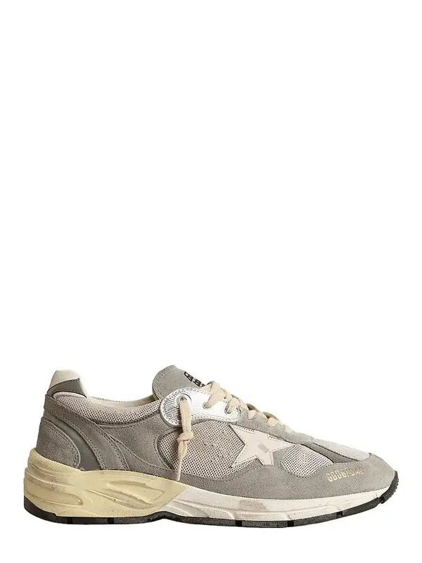 GOLDEN GOOSE Running Dad Low Top Sneakers - Grey/silver
