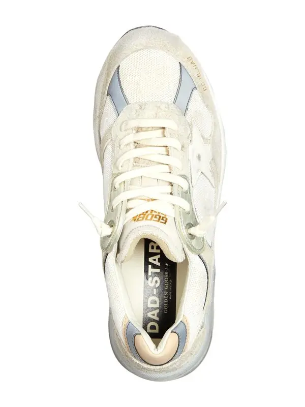 GOLDEN GOOSE Running Dad Low Top Sneakers - White/silver