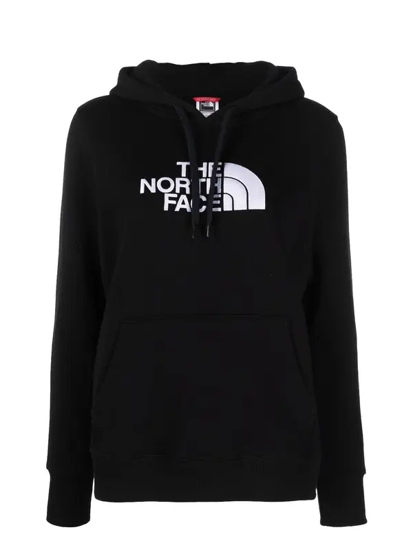 The North Face Embroidered-logo Cotton Hoodie - Black