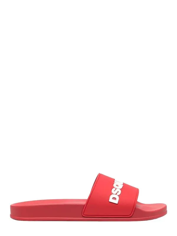 Dsquared2 Logo-print Sliders - Red