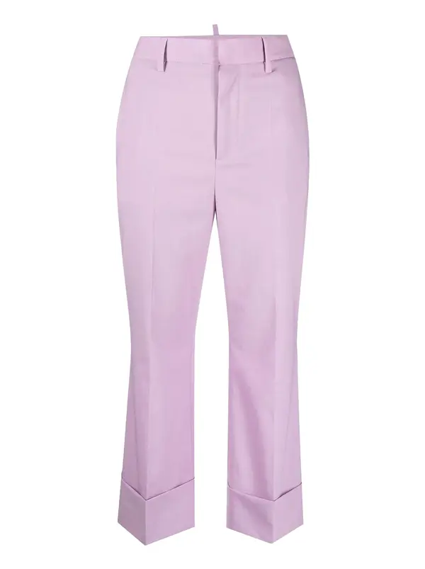 Dsquared2 Cropped Tailored Trousers - Purple