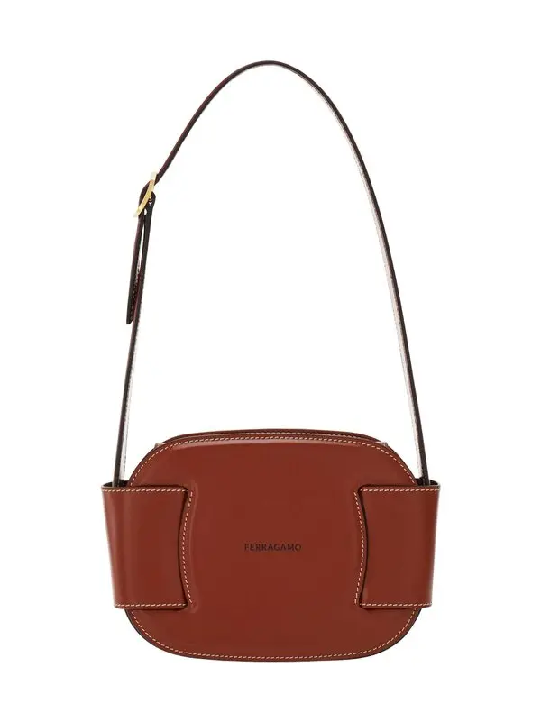 FERRAGAMO Calfskin Minibag - Brown