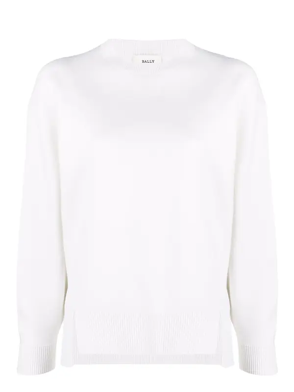 Bally Front-slit Jumper - White
