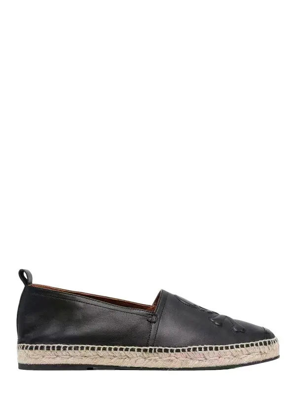 Philipp Plein Skull Embossed Espadrilles - Black