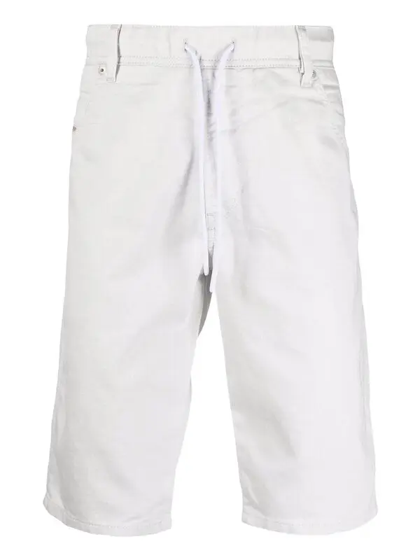 Diesel Drawstring Denim Shorts - White