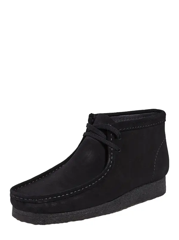 Clarks Suede Wallabee Boots - Black