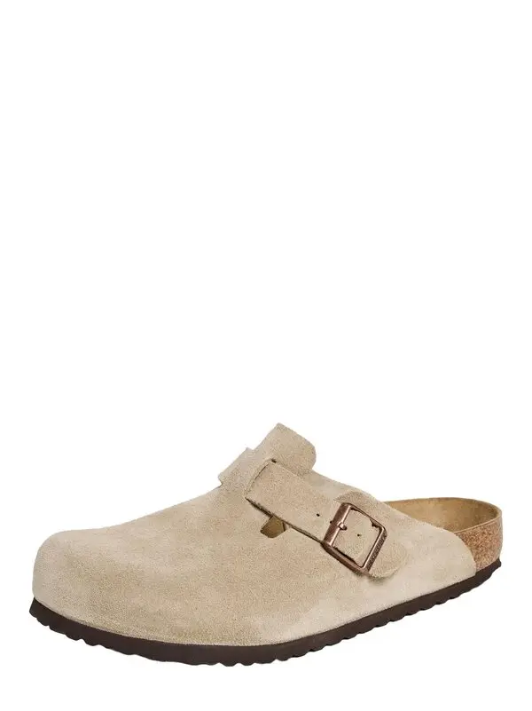 BIRKENSTOCK Boston Soft Footbed Clogs - Taupe