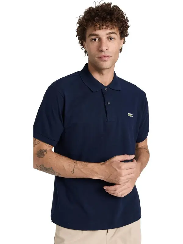 Lacoste Original Cotton Pique Polo - Navy Blue