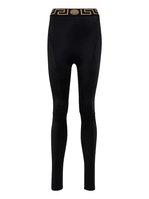 Versace Greca Leggings - Black