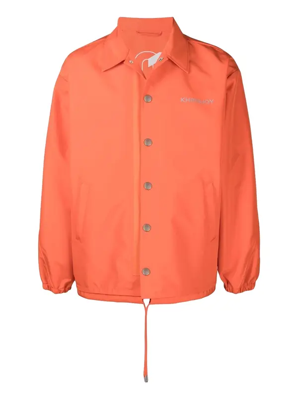 Khrisjoy Drawstring-waist Shirt Jacket - Orange
