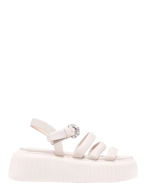Agl Strap-design Platform Sandals - Neutrals