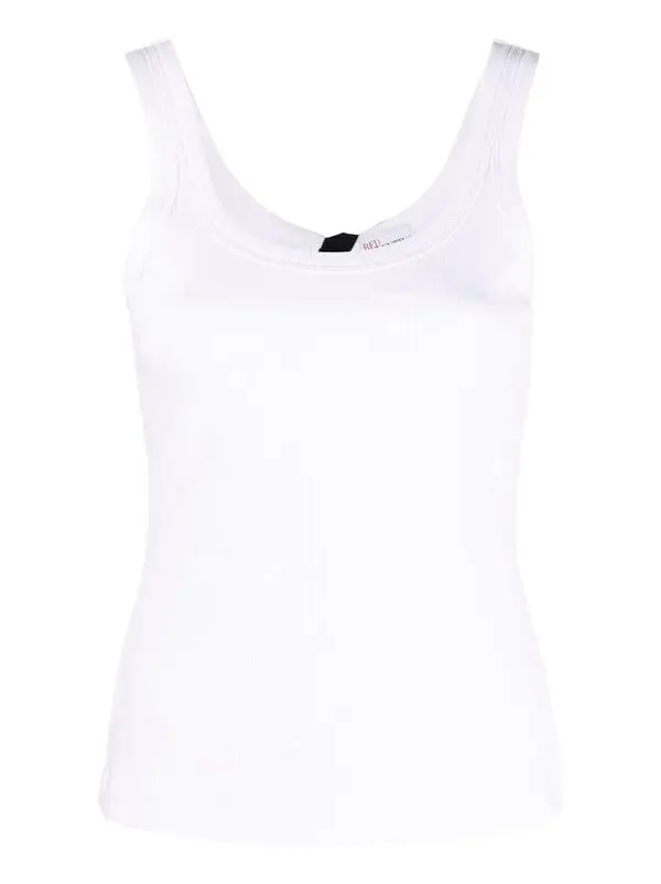 Red Valentino Bow Detail Tank Top - White