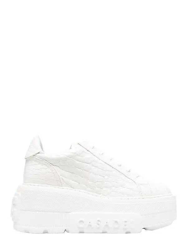 Casadei Nexus Lacroc Platform Sneakers - White