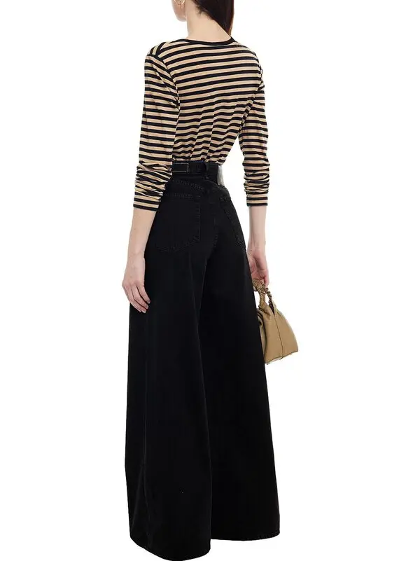 Rag & Bone High-rise Wide-leg Jeans - Black