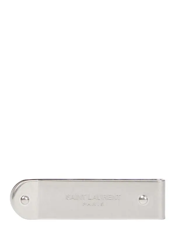 Saint Laurent Metal Money Clip - Silver