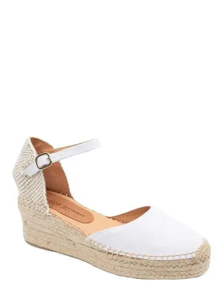 PATRICIA GREEN Leon Espadrille Wedge - White