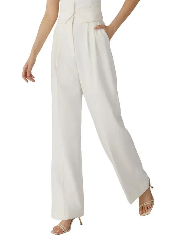 FAVORITE DAUGHTER The Favorite Wide-leg Trousers - Ivory