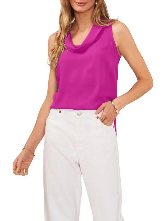 Vince Camuto Cowl Neck Sleeveless Blouse - Bloomberry