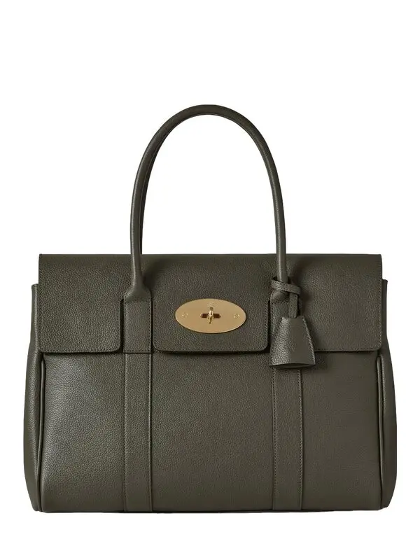 Mulberry Bayswater Grained Leather Satchel - Juniper Green