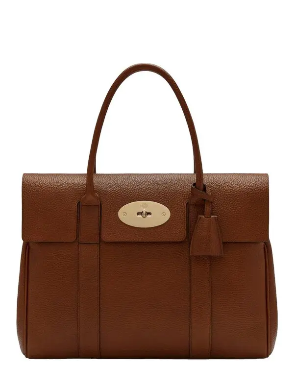 Mulberry Bayswater Grained Leather Satchel - Oak