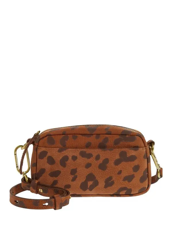 Madewell Mini Leopard Print Crossbody Bag - Dried Cedar Multi