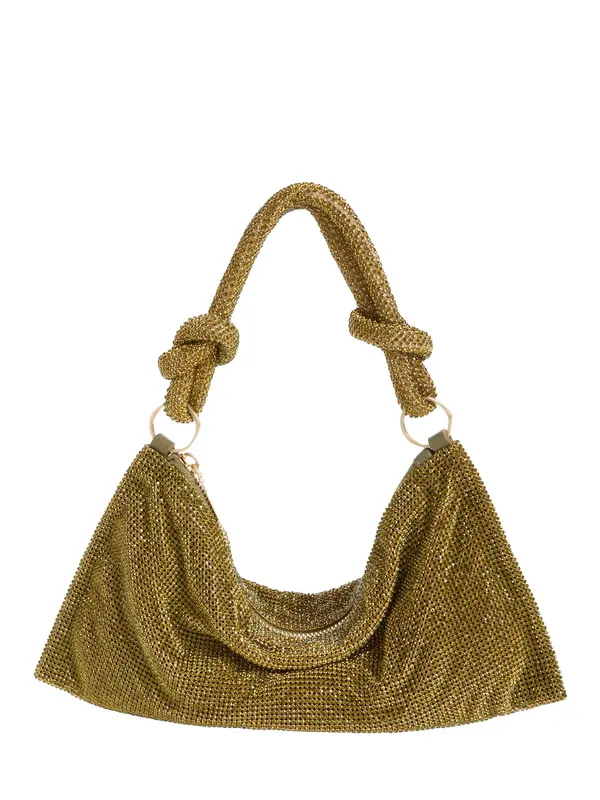Cult Gaia Hera Nano Rhinestone Shoulder Bag - Fatigue