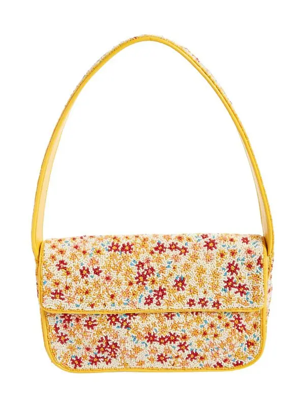 Staud Tommy Beaded Shoulder Bag - Soleil Flower Market