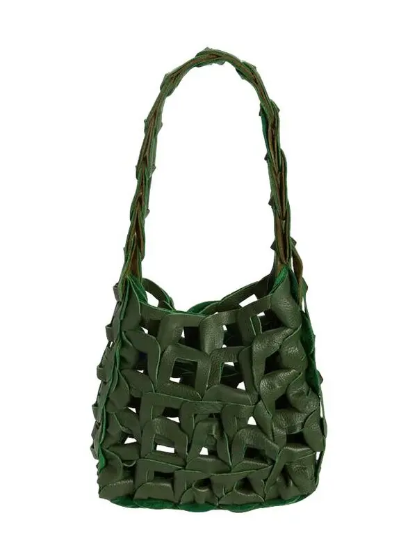 SC103 Links Leather Shoulder Bag - Fern
