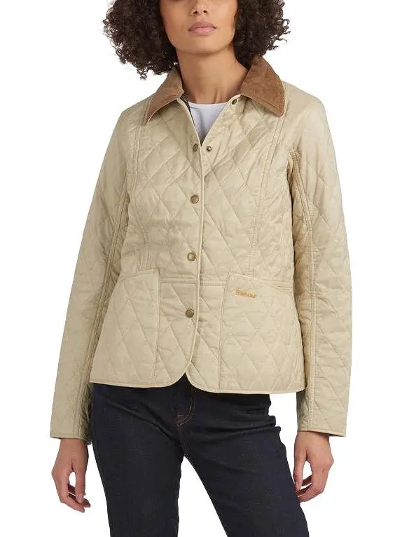 Barbour Summer Liddesdale Quilted Jacket - Pearl/navy