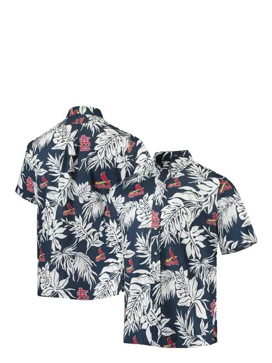 Reyn Spooner St. Louis Cardinals Aloha Button-up Shirt - Navy