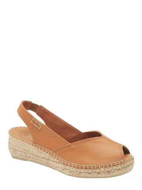 TONI PONS Bernia Espadrille Wedge - Cuero
