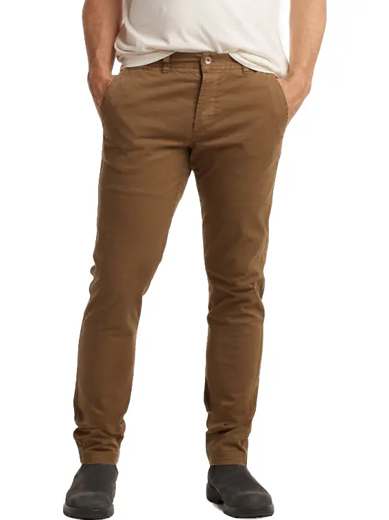 ROAN Raleigh Stretch Cotton Chino Pants - Umber