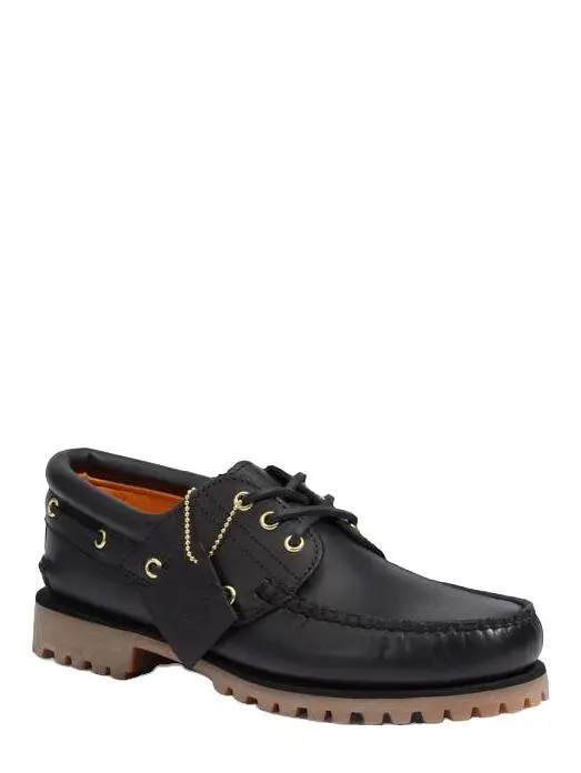 Timberland Authentic Boat Shoe - Black Full Grain