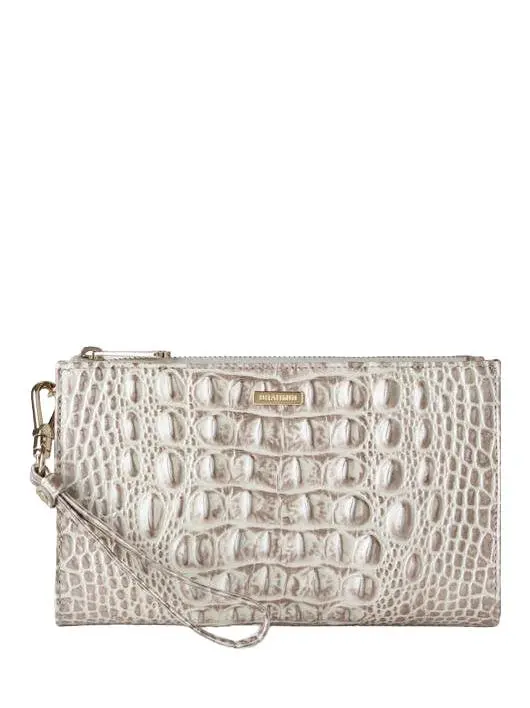 Brahmin Daisy Croc Embossed Wristlet - Pristine Melbourne