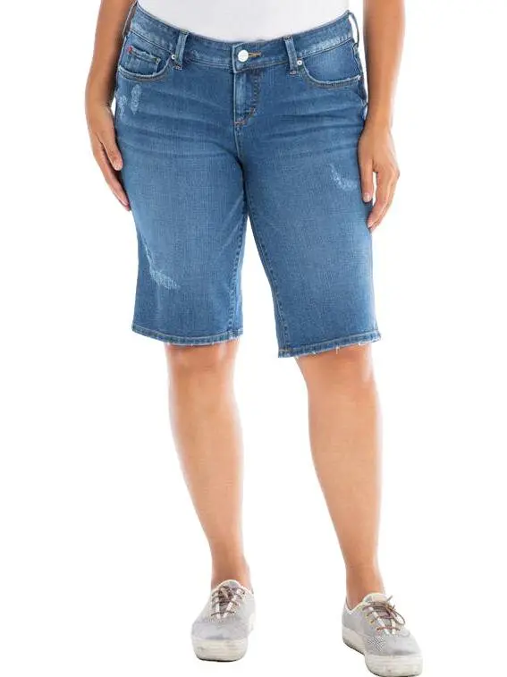 SLINK JEANS Denim Bermuda Shorts - Frances