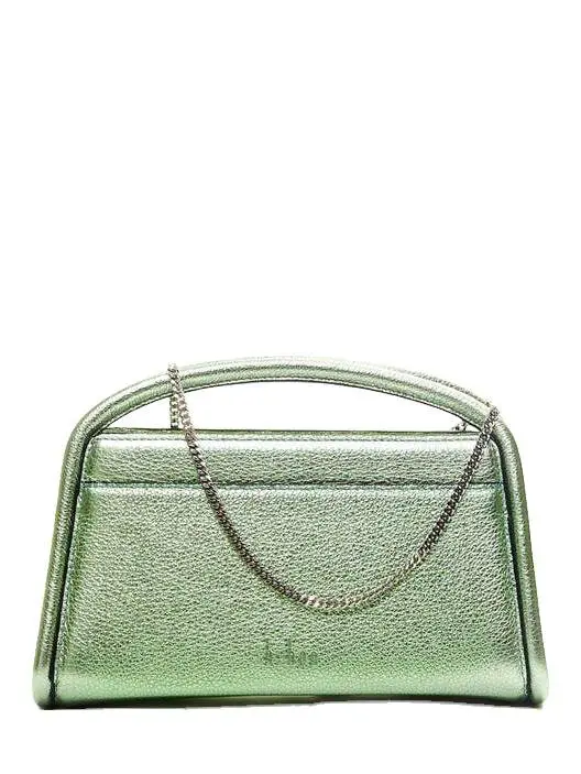 BEHNO Lex Mini Metallic Accordion Crossbody - Metallic Green