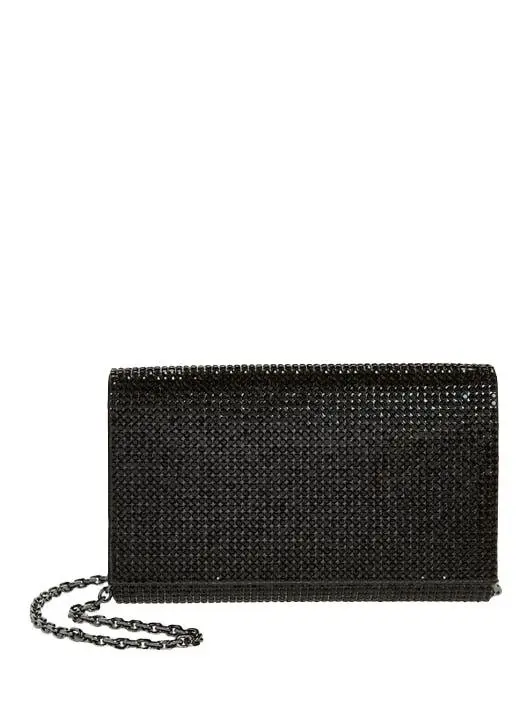 Judith Leiber Fizzy Beaded Clutch - Ebonized Jet